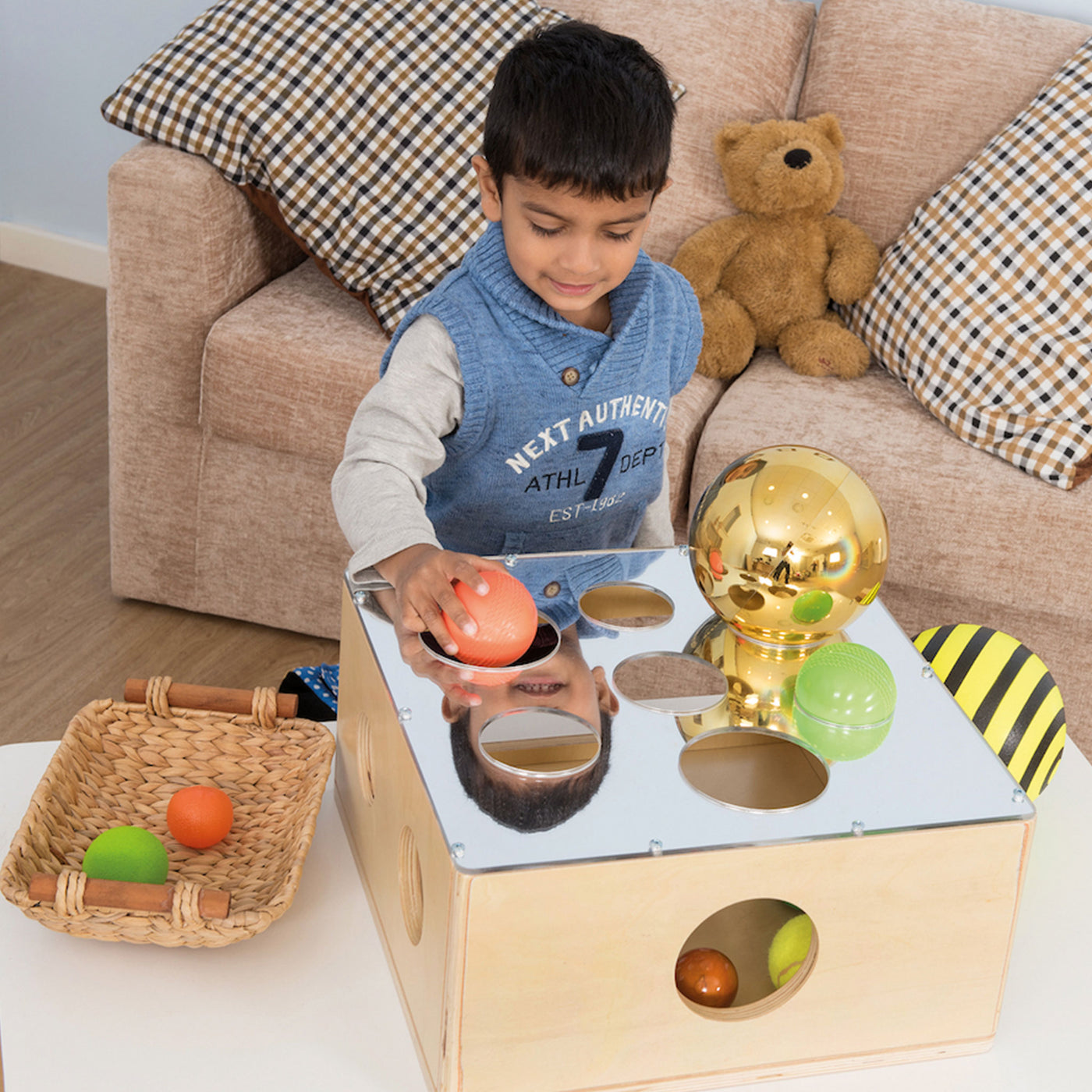 Wooden Mirrored Interactive Posting Table — Curiate NZ