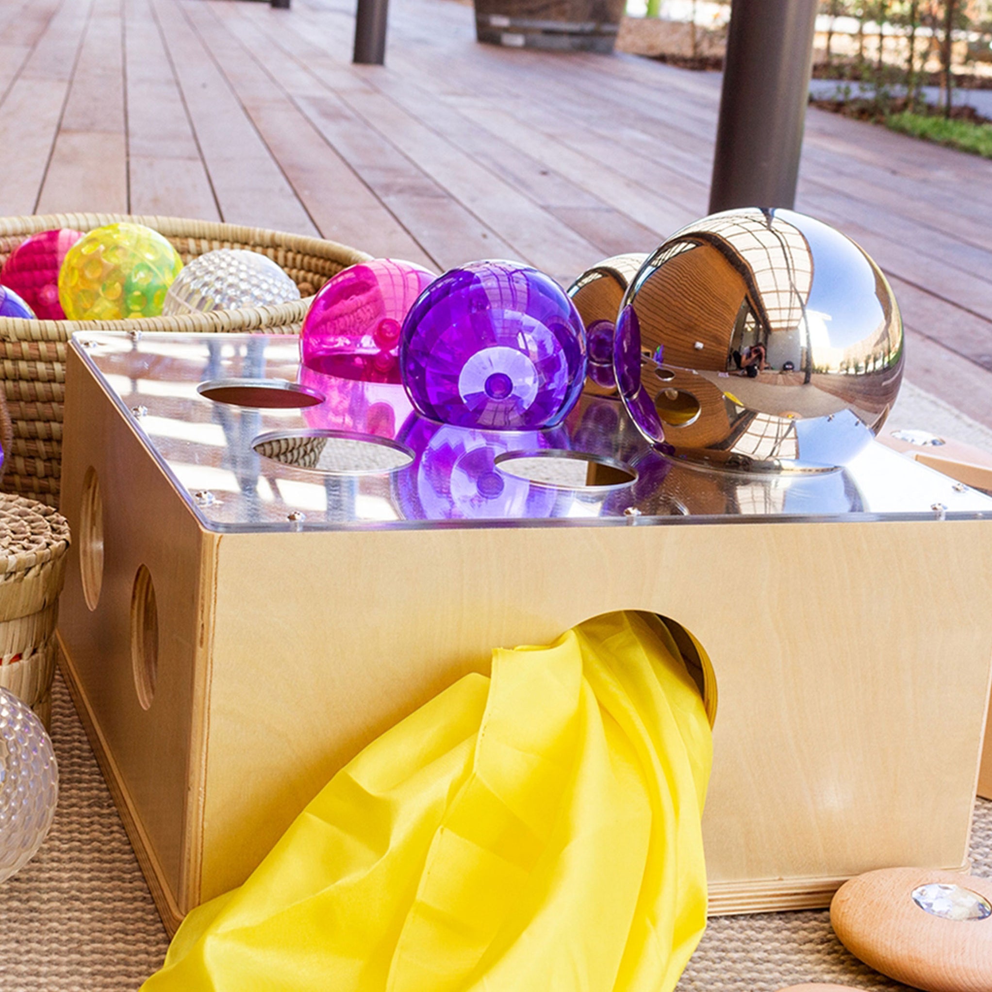 Wooden Mirrored Interactive Posting Table — Curiate NZ