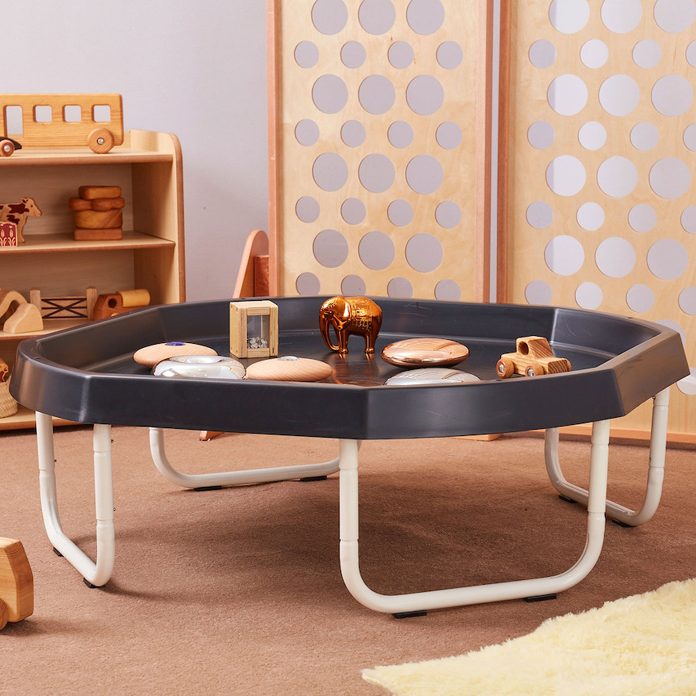 Plastic Active World Tuff Tray Black — Curiate NZ