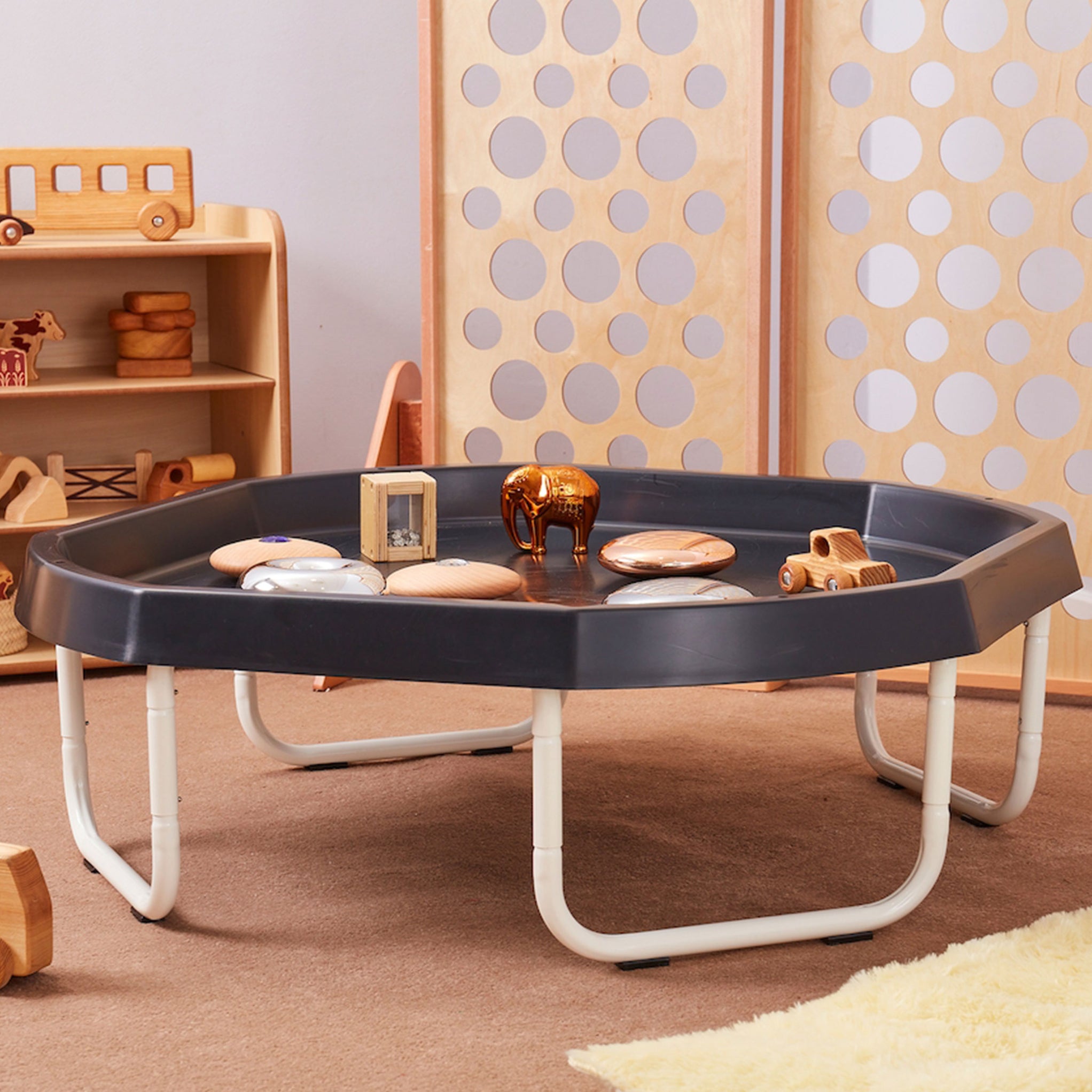 Plastic Active World Tuff Tray Black — Curiate NZ